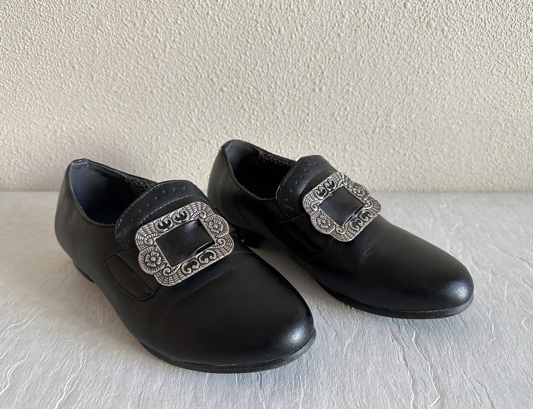 Vintage Bunad Shoes Norwegian Kids Shoes Bunad Kids Shoes Black ...