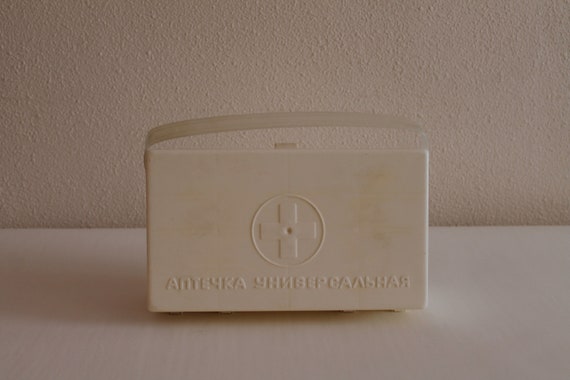 Vintage First Aid Box Drug Containers Medicine Drug C… - Gem