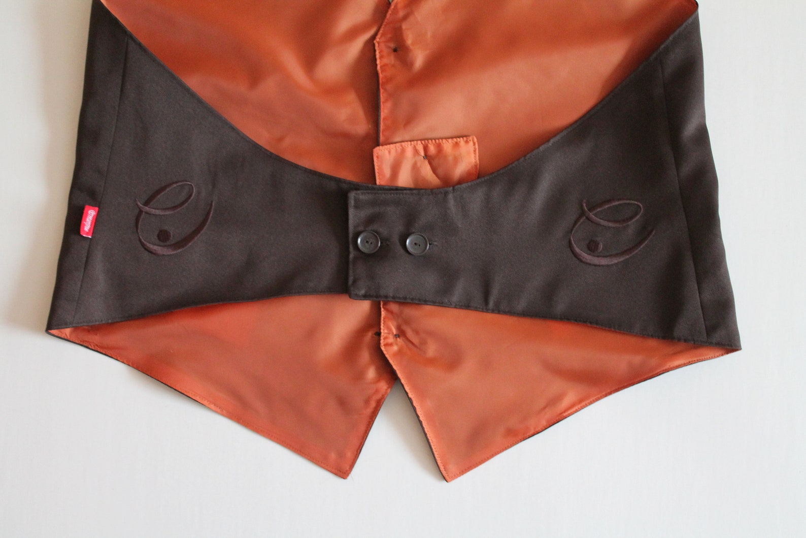 Mens Vest Open Back Vest Gentlemen's Vest Brown Orange Open Back Men's ...