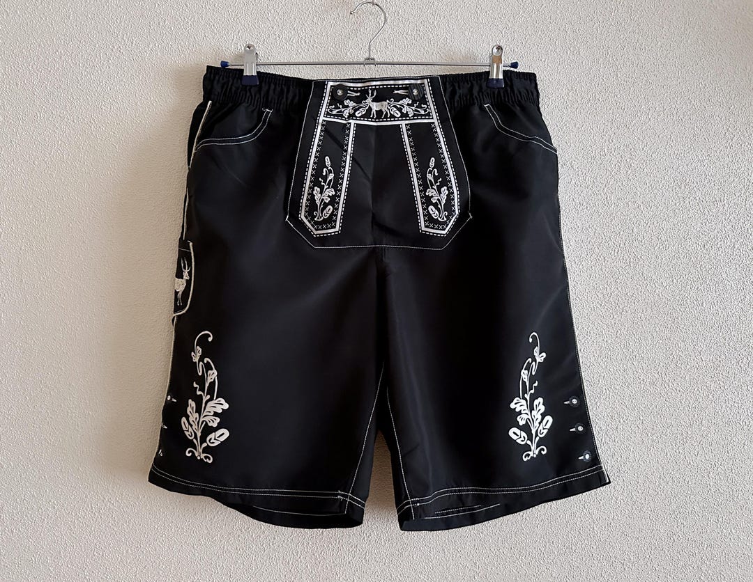 Dirndl Style Swim Trunks Bavarian Swim Shorts Mens Swimming Trunks ...