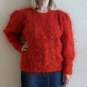 Alain Murati Collection Sweater Red Mohair Women's Pullover French ...