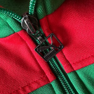 80s Vintage Puma Jacket Retro Puma Track Jacket Green Red Athletic ...