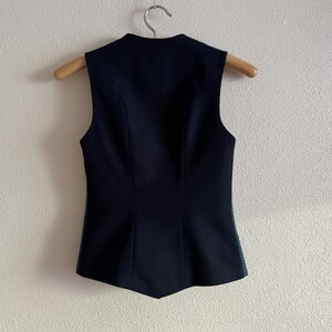 Women's Vest Green Vest Green Women Vest Fitted Vintage Waistcoat ...