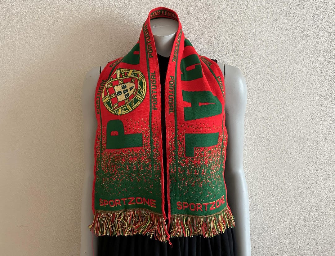 Portugal Scarf Country Flag Scarf Vintage Scarf Football Soccer Fan ...