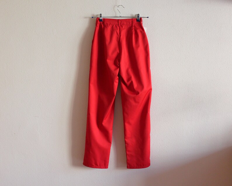 Red Pants Women Pants Red Cotton Blend Pants Summer Trousers - Etsy
