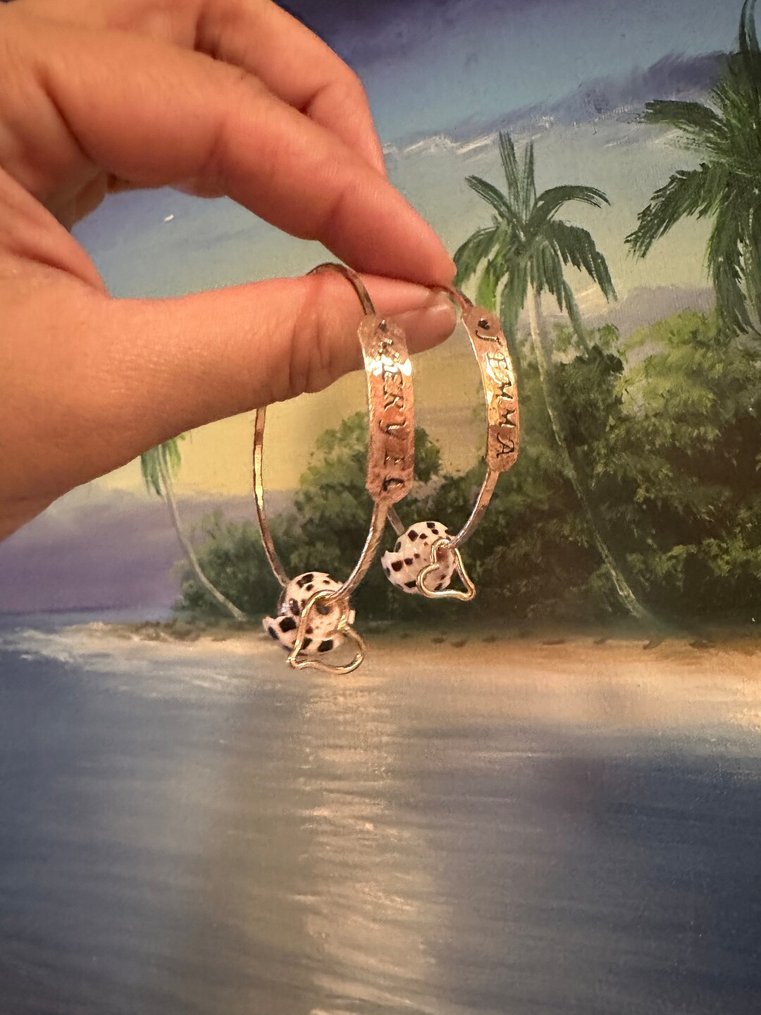 Name ID Stamped Hawaii Beach Bangles Gold Filled - Etsy