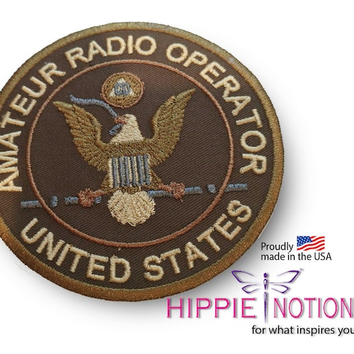 Amateur Radio Operator Embroidered Patch New USA Made - Etsy