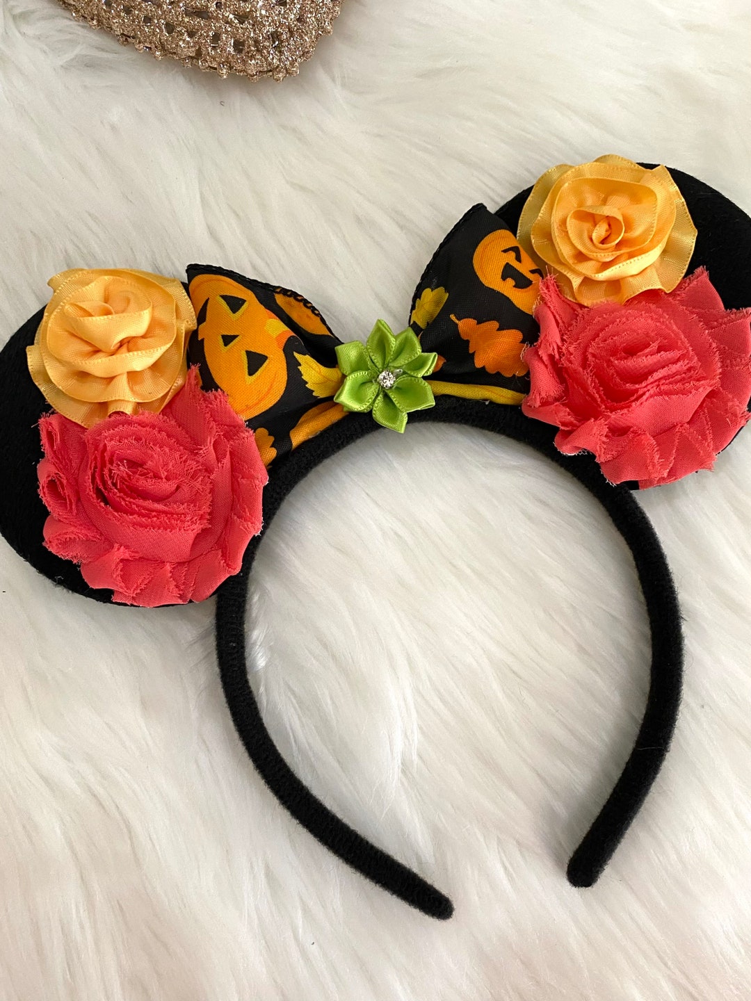 Hocus Pocus Ears, Floral Minnie Ears, Pumpkin Minnie Ears, Flower ...