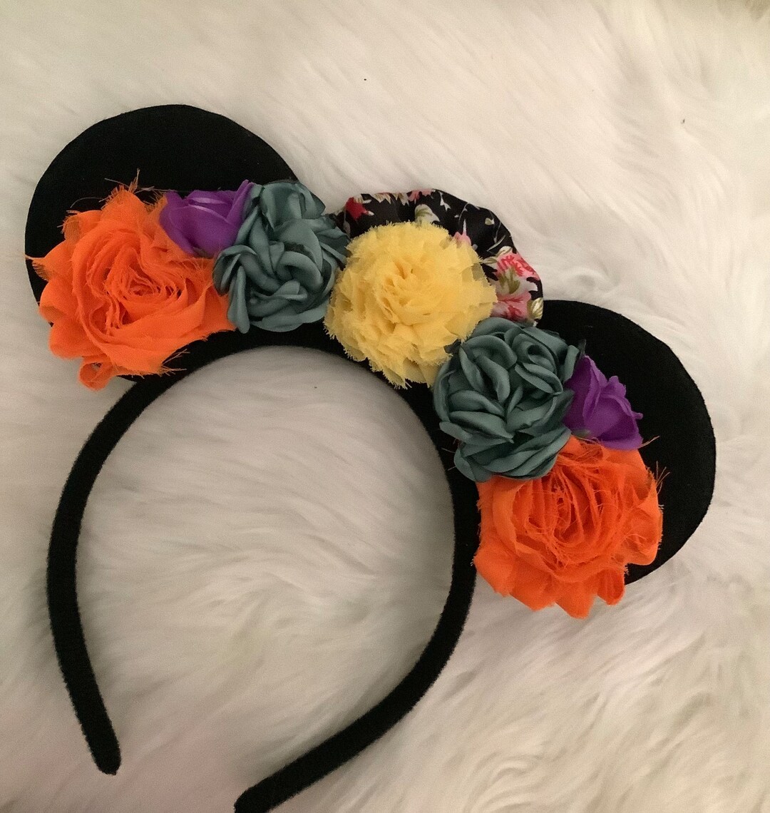 Dia De Los Muertos, Flower Headdress, Frida Kahlo, Not Scary Ears ...