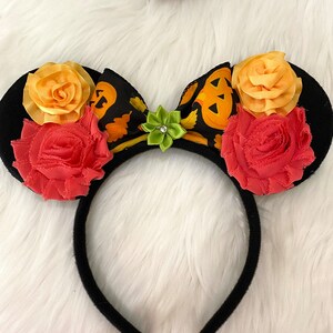 Hocus Pocus Ears, Floral Minnie Ears, Pumpkin Minnie Ears, Flower ...