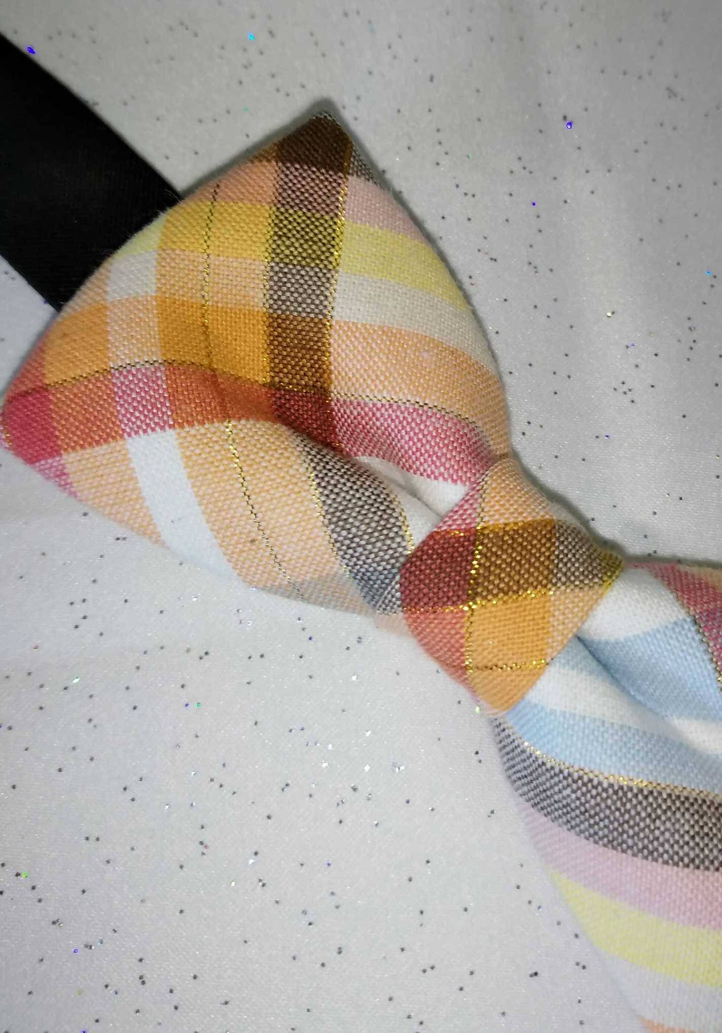 Madras Plaid Bowtie Father's Day ties Cotton Bow Tie | Etsy