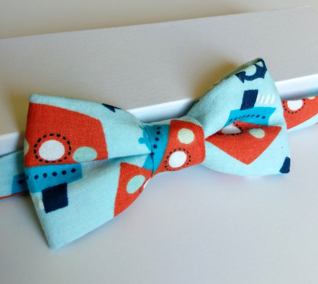 Anchor Kids Bowtie, Toddler Cotton Bowties, Blue Red Prints Bowties ...