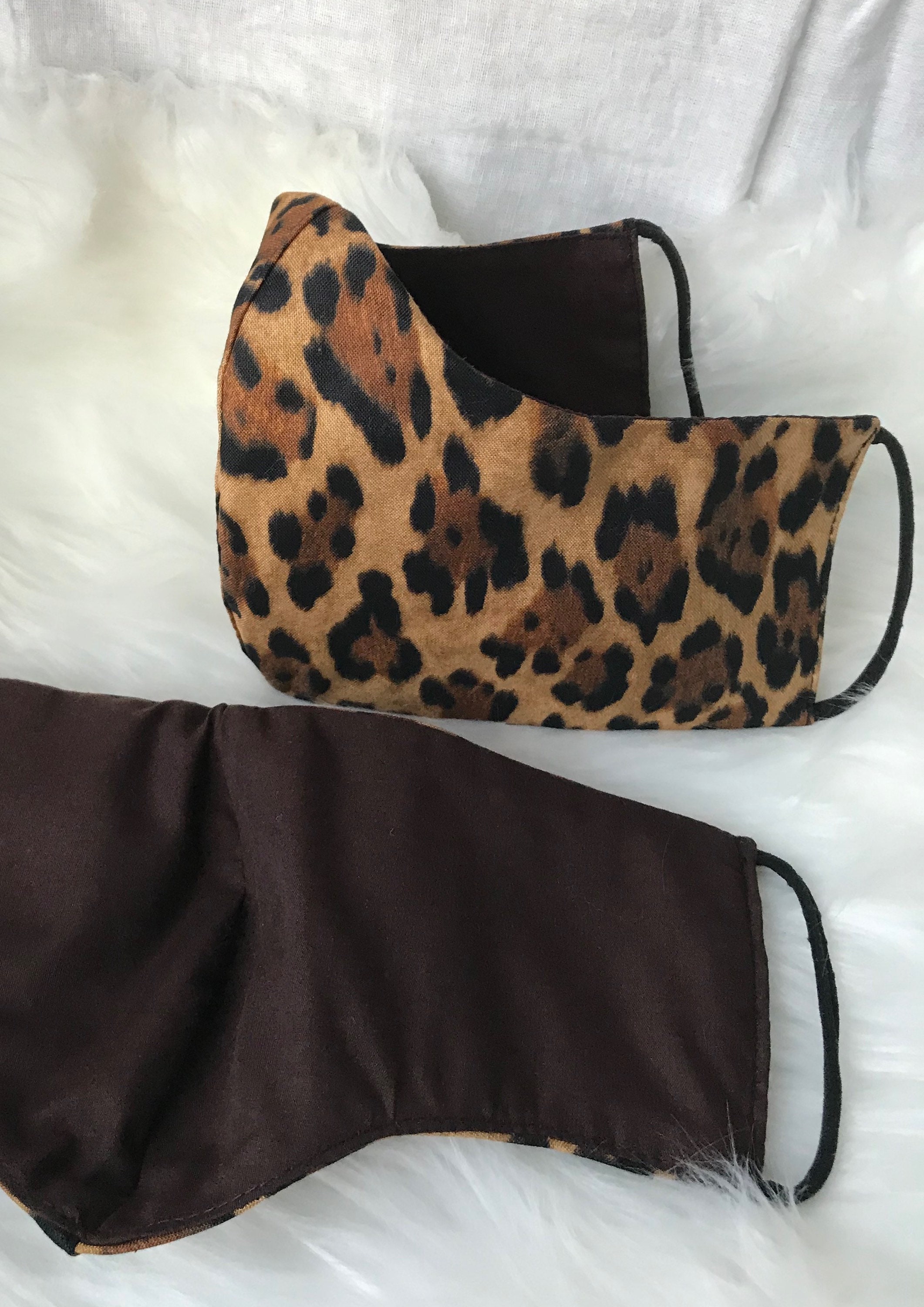 Leopard Face MaskEar and Mask Set100 Percent CottonReusable | Etsy