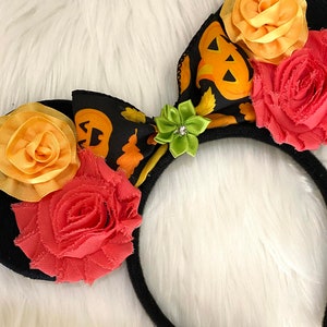 Hocus Pocus Ears, Floral Minnie Ears, Pumpkin Minnie Ears, Flower ...