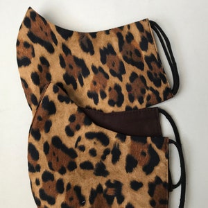 Leopard Face Mask,ear and Mask Set,100 Percent Cotton,reusable Face ...