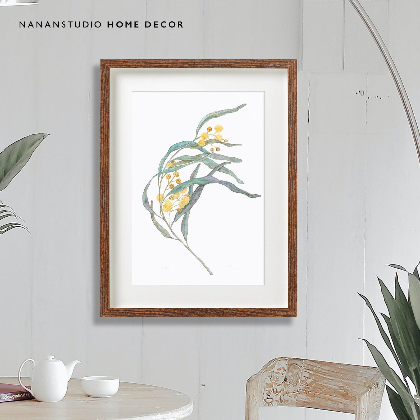 Golden Wattle Original Art Watercolour Botanical Painting | Etsy