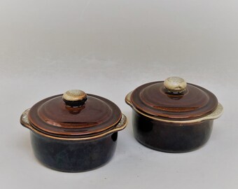 Brown drip dishes | Etsy