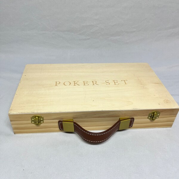Wood Poker Set - Etsy
