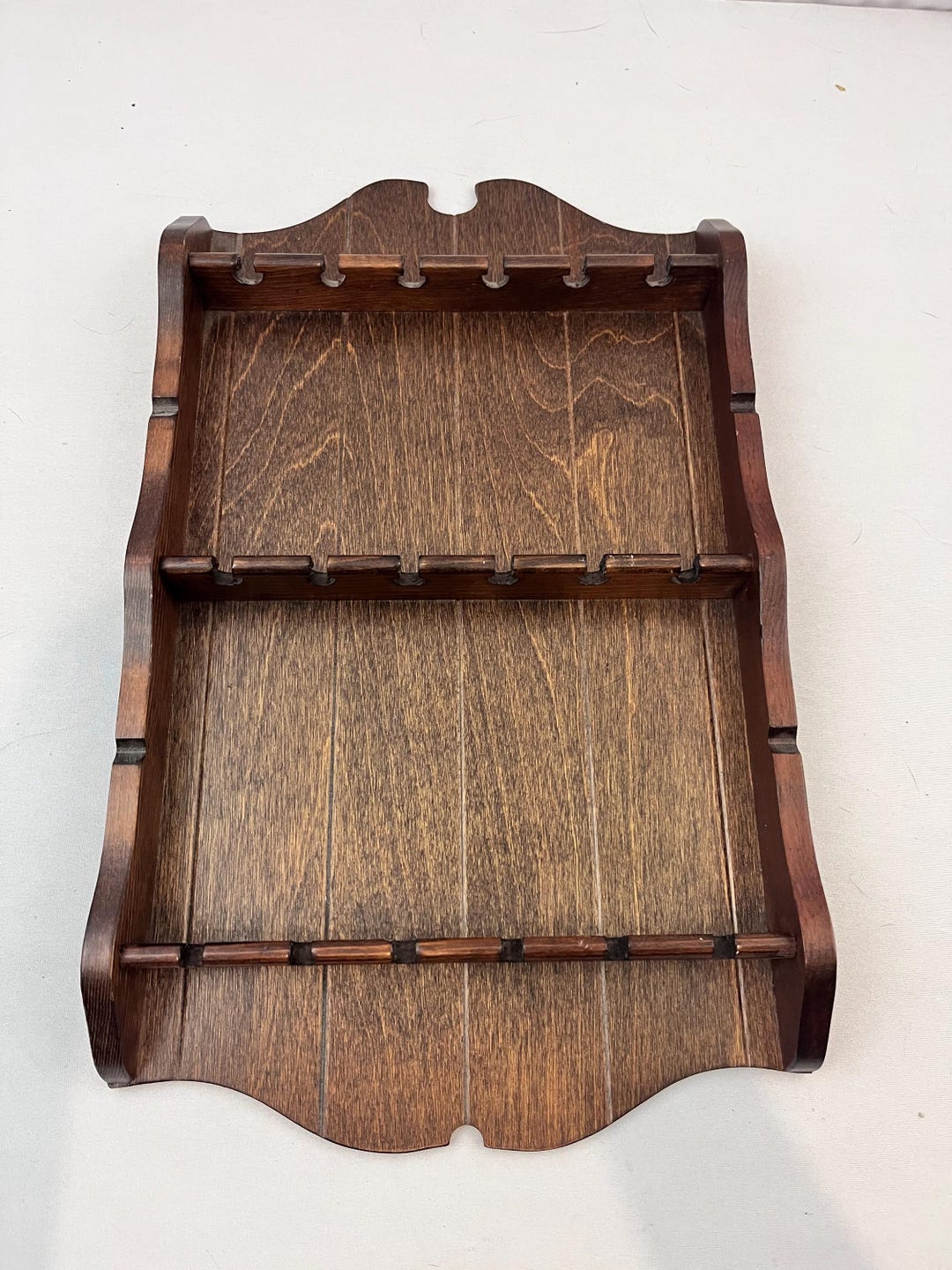 Vintage Wood Collectible Spoon Display Rack, Solid Wood, Hanging ...