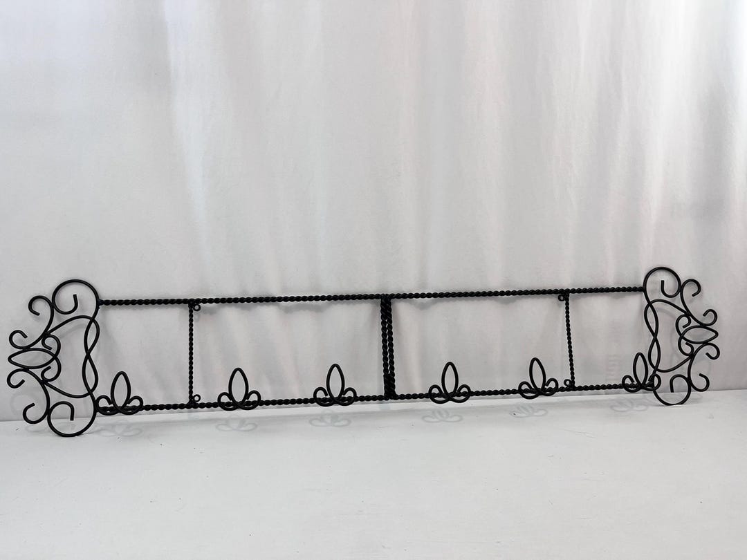 Heavy Metal Horizontal Wall Mount Plate Holder, Holds 3 Large Plates ...