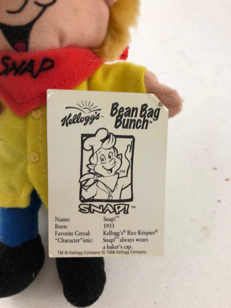 Kelloggs Bean Bag Bunch Characters snap Kelloggs - Etsy