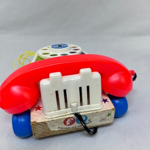 Vintage 1961 Fisher Price Chatter Telephone Pull Toy - Etsy