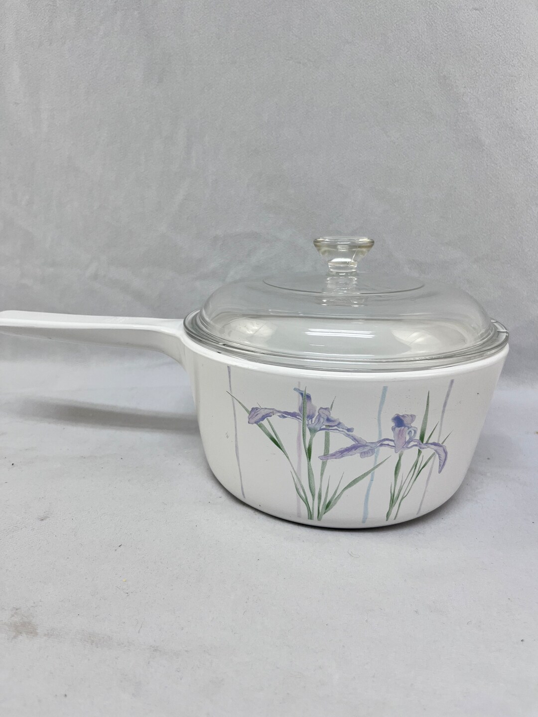Vintage Corning Ware Shadow Iris Saucepan, 1-1/2 Quart With Glass Lid - Etsy