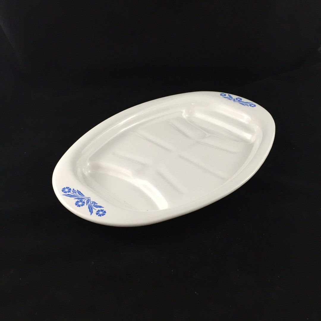 Vintage Corning Ware Meat Platter, Cornflower Blue Pattern - Etsy