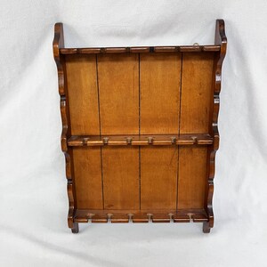 Vintage Wood Collectible Spoon Display Rack, Solid Wood, Hanging ...