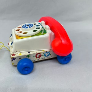 Vintage 1961 Fisher Price Chatter Telephone Pull Toy - Etsy