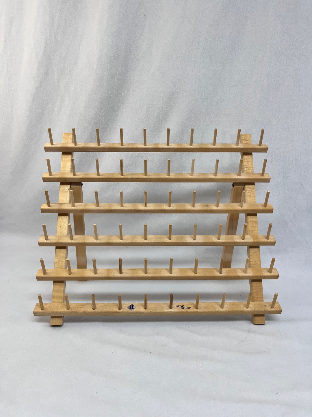 Vintage Wood Sewing Thread Holder, Holds 60 Spools - Etsy