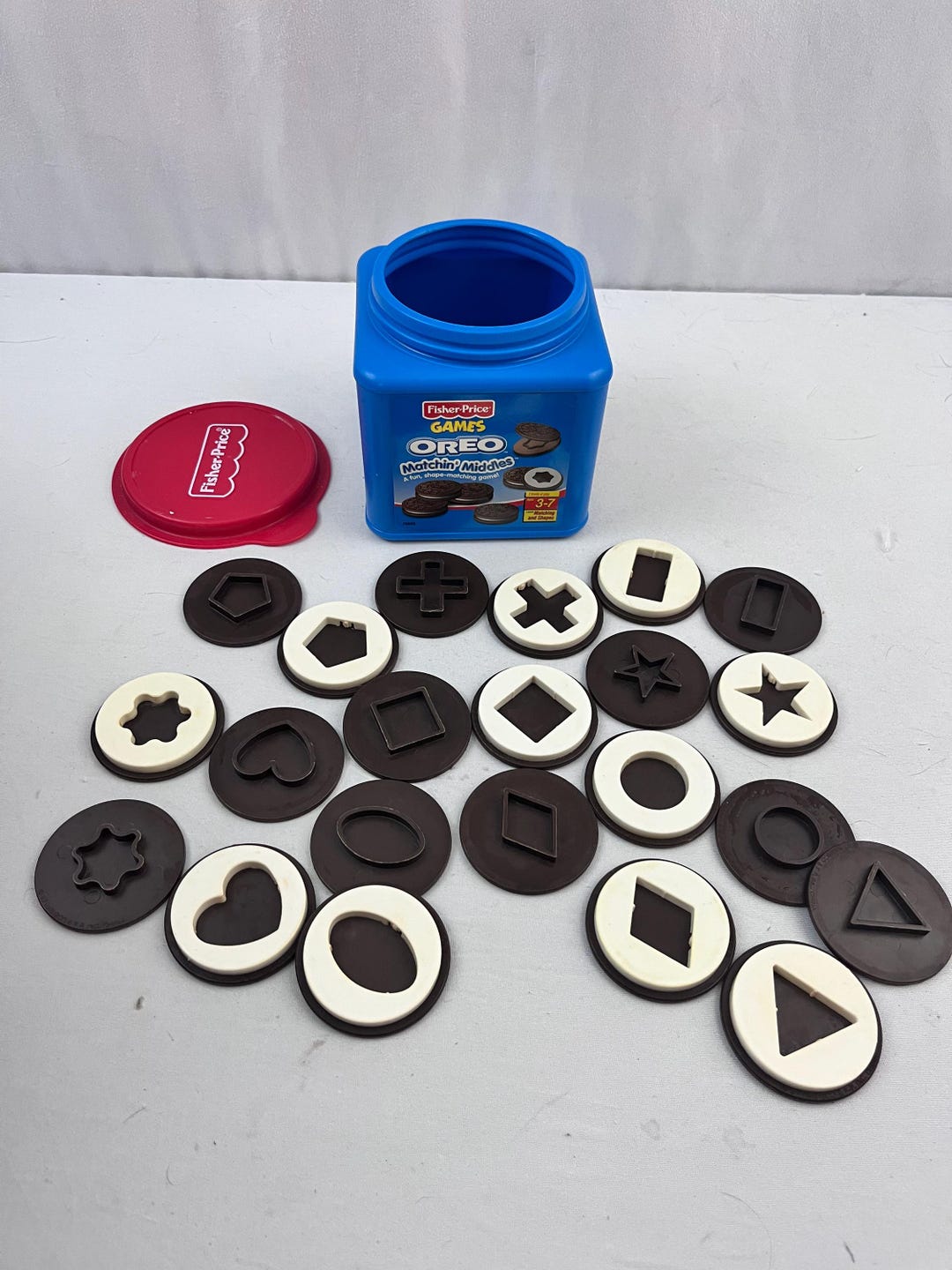 Vintage Fisher Price Oreo Shape Sorter, 11 Shapes - Etsy
