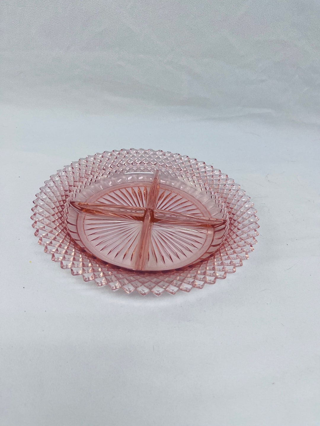 Vintage Anchor Hocking Pink Depression Glass Miss America Pattern ...