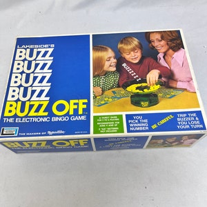 Vintage Buzz off Game, Electronic Bingo, Lakeside Games, 1970 - Etsy