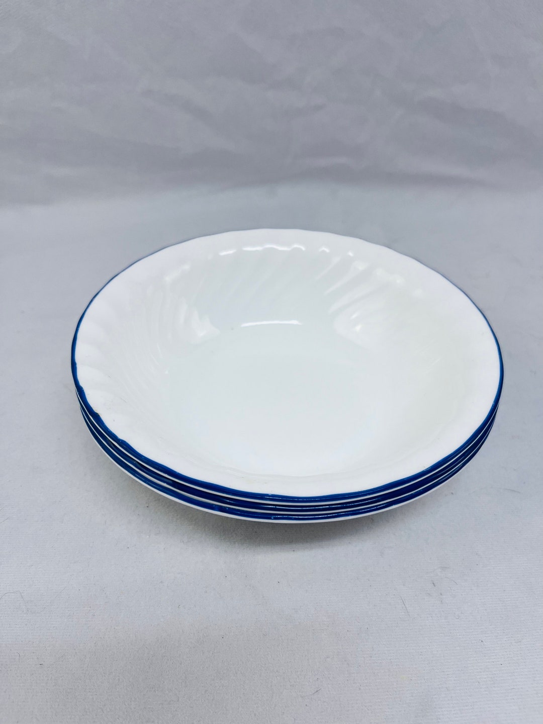 Corelle Blue Fleur Salad Bowls, Set of 3 - Etsy