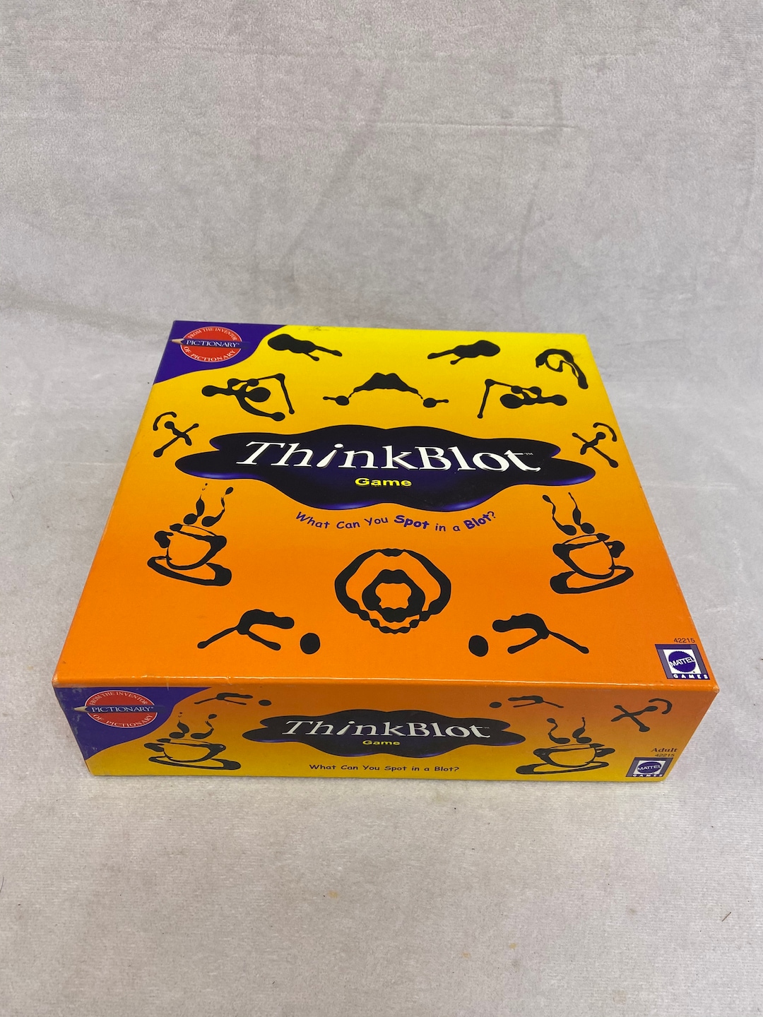 Vintage Think Blot Game by Mattel - Etsy