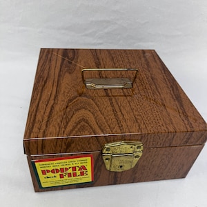 Vintage Brown Metal File Box, Porta File With Month Dividers - Etsy