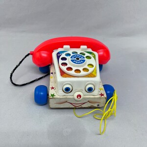 Vintage 1961 Fisher Price Chatter Telephone Pull Toy - Etsy