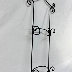 2 Plate Metal Vertical Wall Mount Plate Holder, Holds 2 Plates Total ...