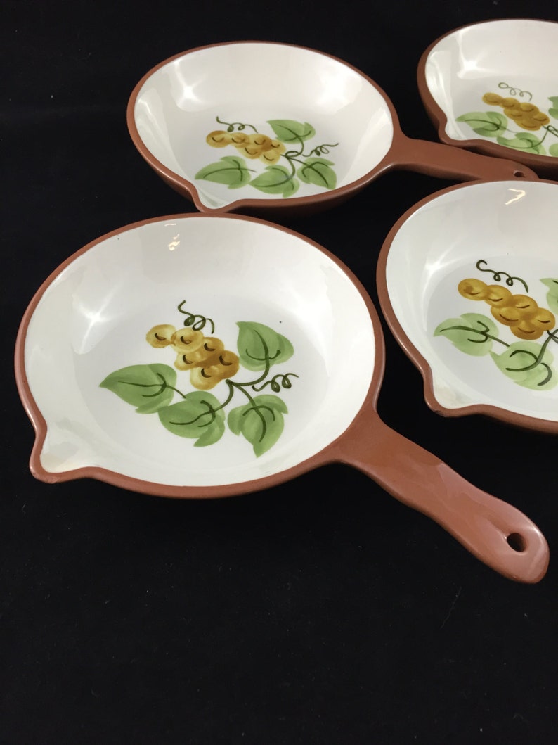 Vintage Stangl Pottery Open Skillets Golden Grapes Pattern | Etsy