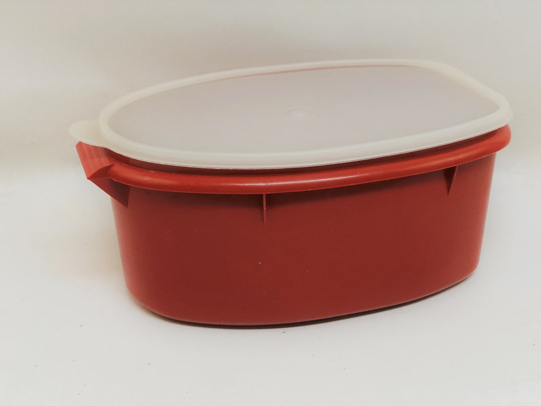 Vintage Red Tupperware Ham/roast/chicken Storage Container - Etsy