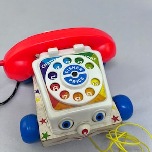 Vintage 1961 Fisher Price Chatter Telephone Pull Toy - Etsy