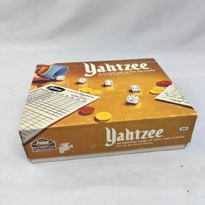 Vintage 1975 Yahtzee Game With Score Cards - Etsy