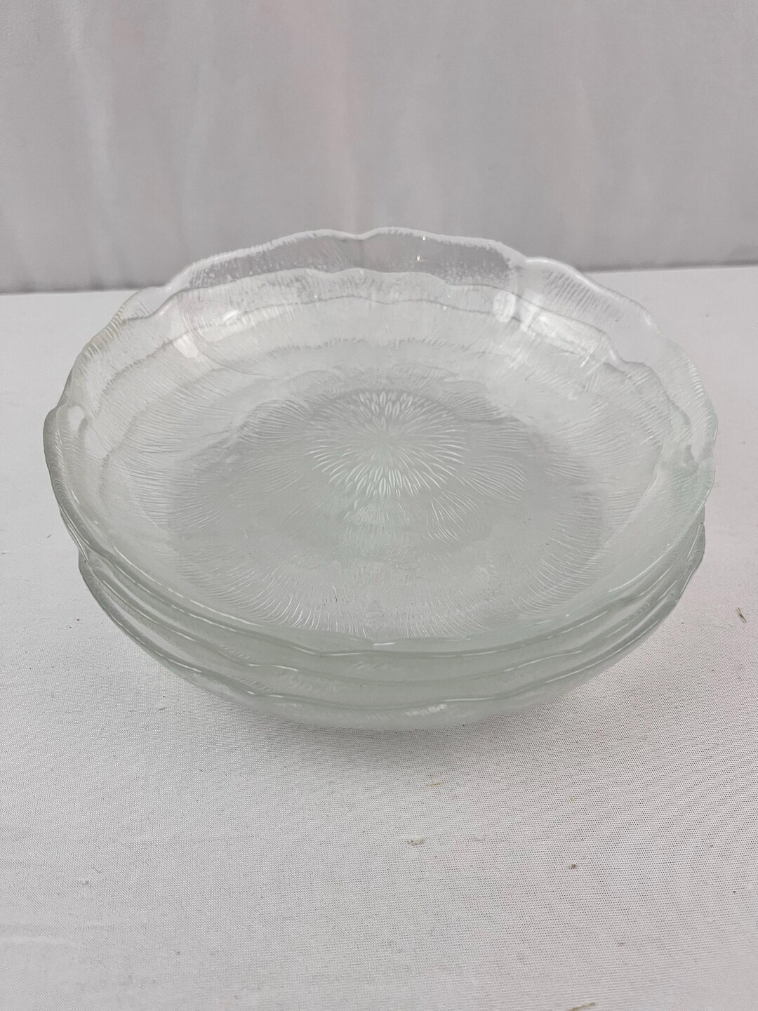 Vintage Arcoroc France Fleur Glass Soup/salad Bowls, Set of 4 - Etsy