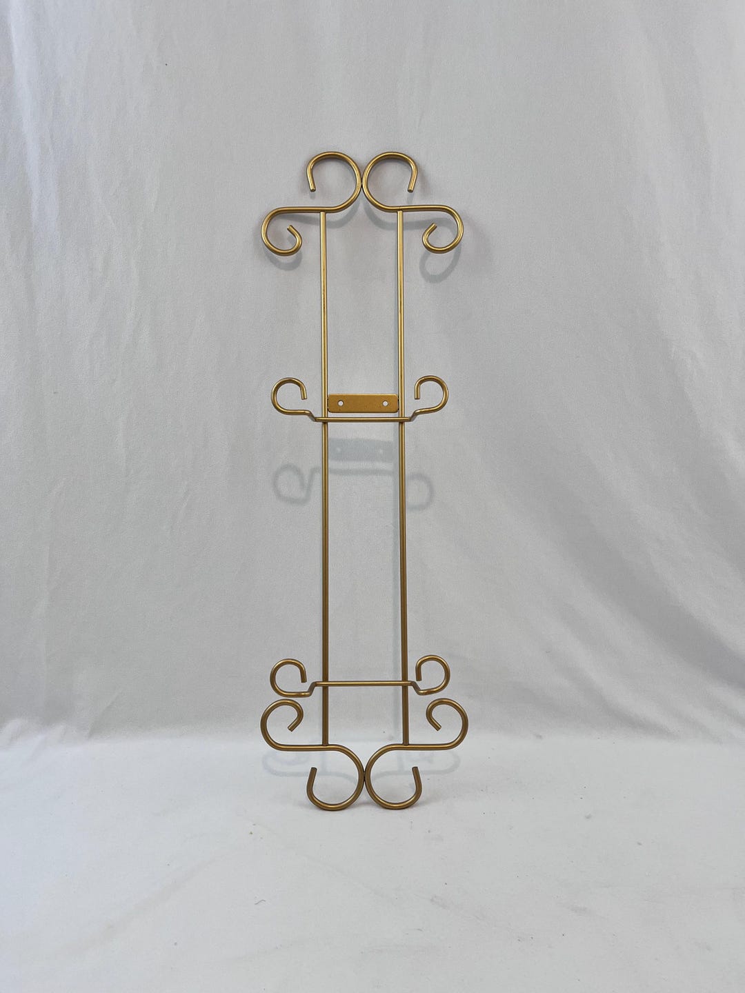Gold Metal Wall Rack, Wall Mount Plate Holder, Picture Holder - Etsy