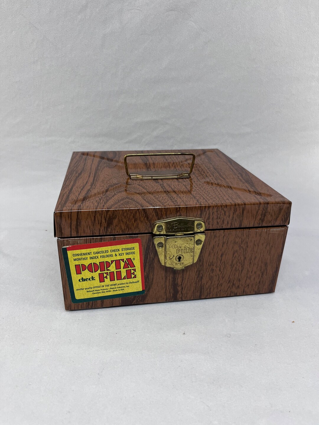 Vintage Brown Metal File Box, Porta File With Month Dividers - Etsy