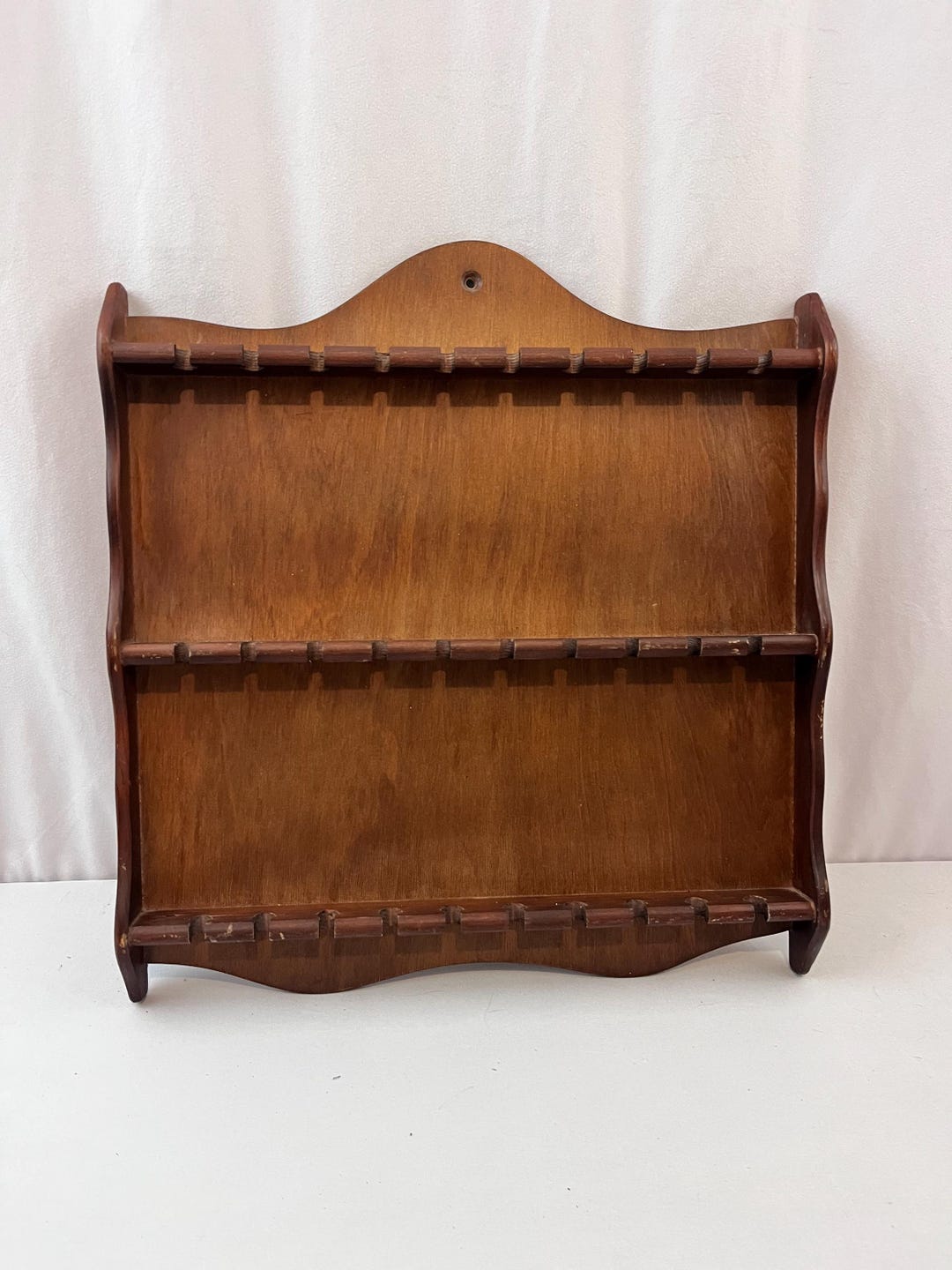 Vintage Large Wood Collectible Spoon Display Rack, Solid Wood, Hanging ...