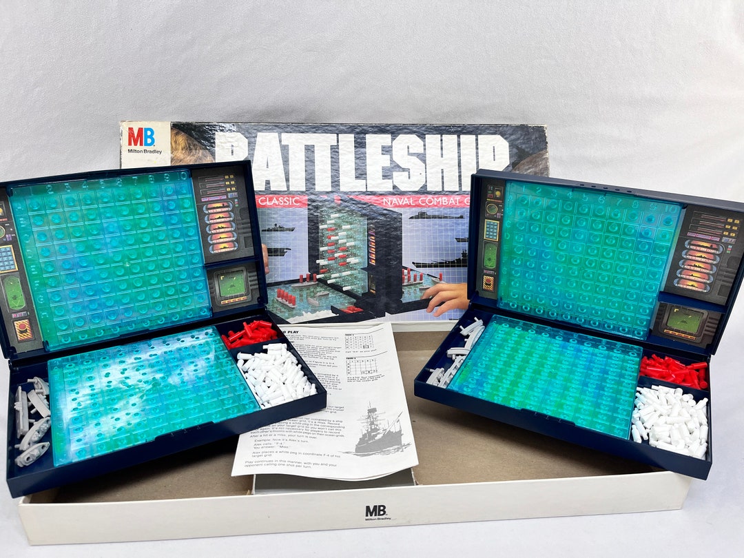 Vintage Battleship Naval Action Game 1990 Milton Bradley - Etsy