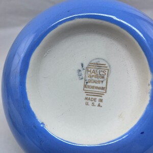 A Vintage Hall Royal Rose Cadet Blue Ball Pitcher - Etsy