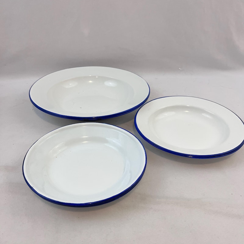 White Enamelware - Etsy
